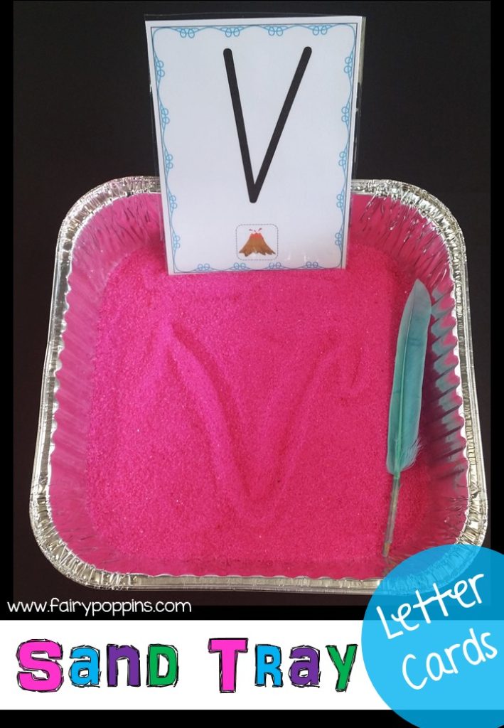 Letter Cards for Sensory Writing - Fairy Poppins