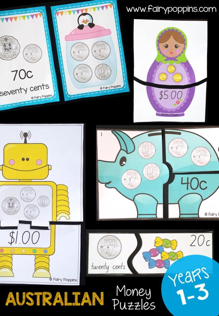 Hands-On Australian Money Activities - Fairy Poppins