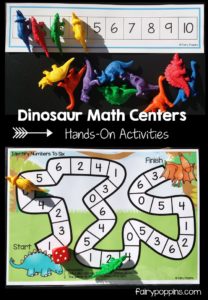 Dinosaur Math Activities (0-30) - Fairy Poppins