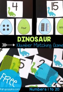 Dinosaur Math Activities (0-30) - Fairy Poppins