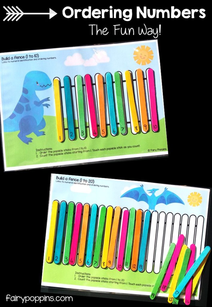 Dinosaur Math Activities (0-30) - Fairy Poppins