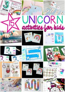 Unicorn Color Activities - Fairy Poppins