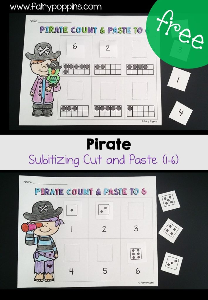 Pirate Dice Activities - Fairy Poppins