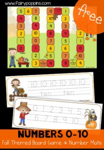 Fall Number Activities (0-10) - Fairy Poppins
