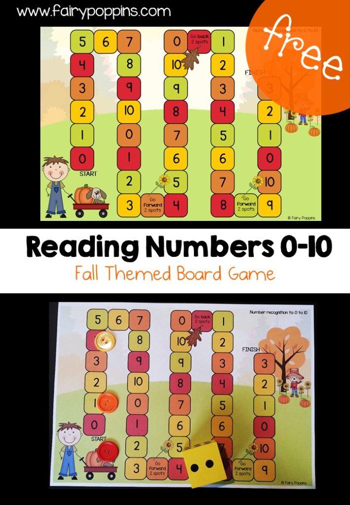 Fall Number Activities (0-10) - Fairy Poppins