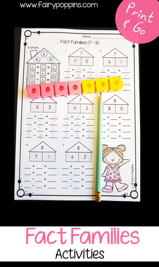 Part Part Whole Activities - Fairy Poppins