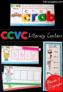 Magnetic Letters Literacy Centers to Teach Phonics - Fairy Poppins