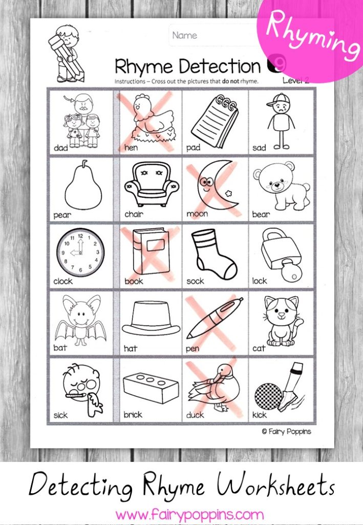 Rhyming Activities - Fairy Poppins