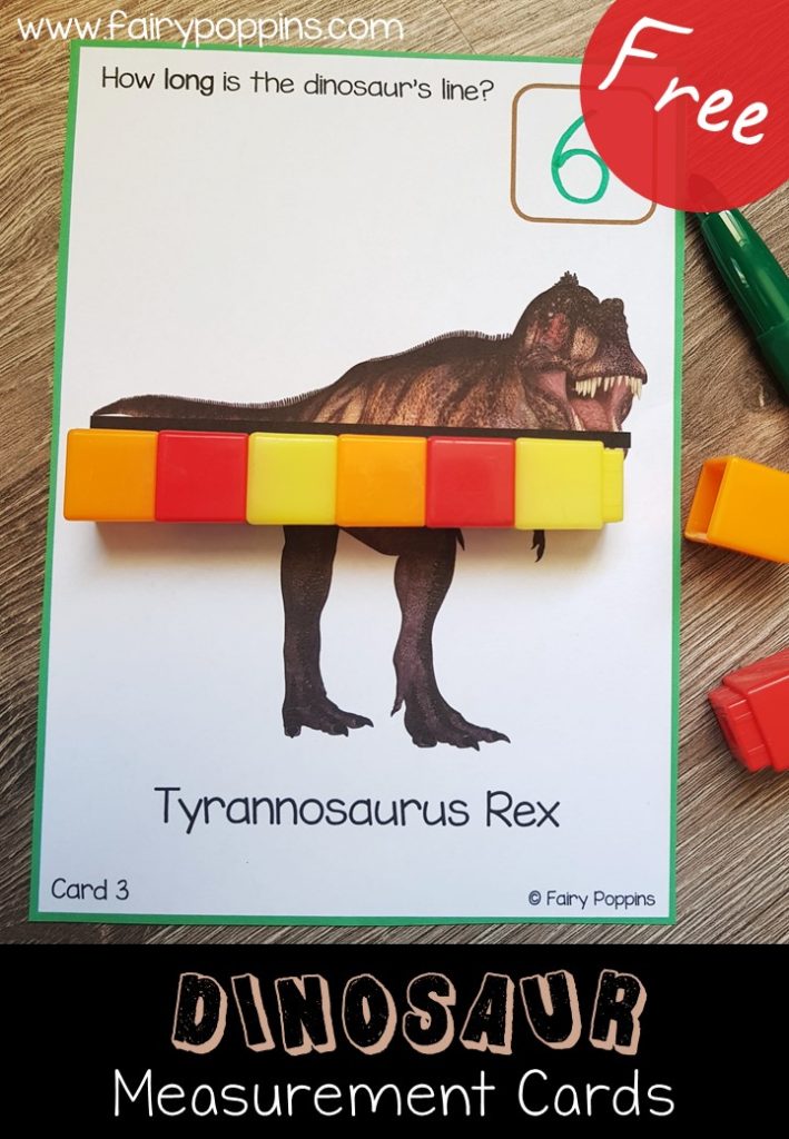 Dinosaur Measurement Activities - Fairy Poppins
