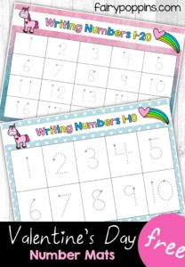 Unicorn Number Mats - Fairy Poppins
