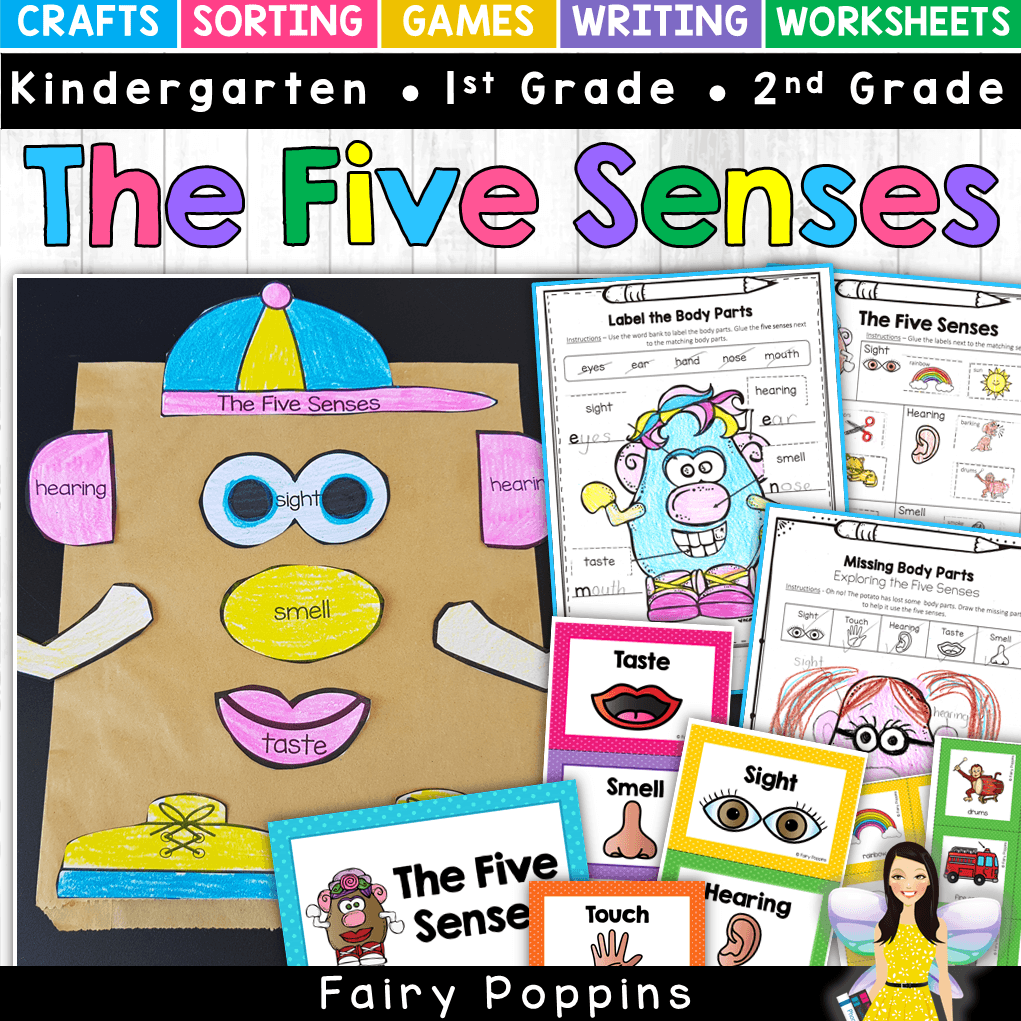 Five Senses Activities For Kids Fairy Poppins