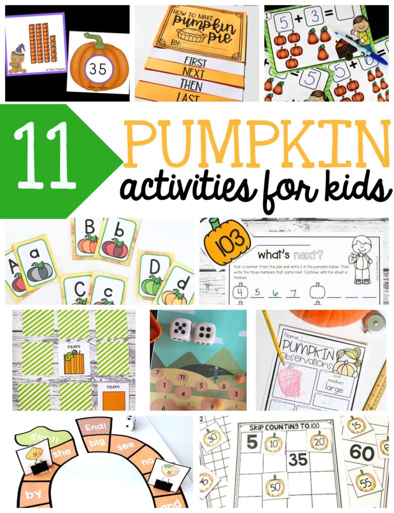 Pumpkin Place Value Activities - Fairy Poppins
