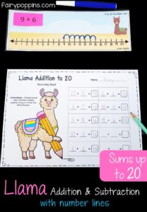 LLama Addition Activities | Fairy Poppins