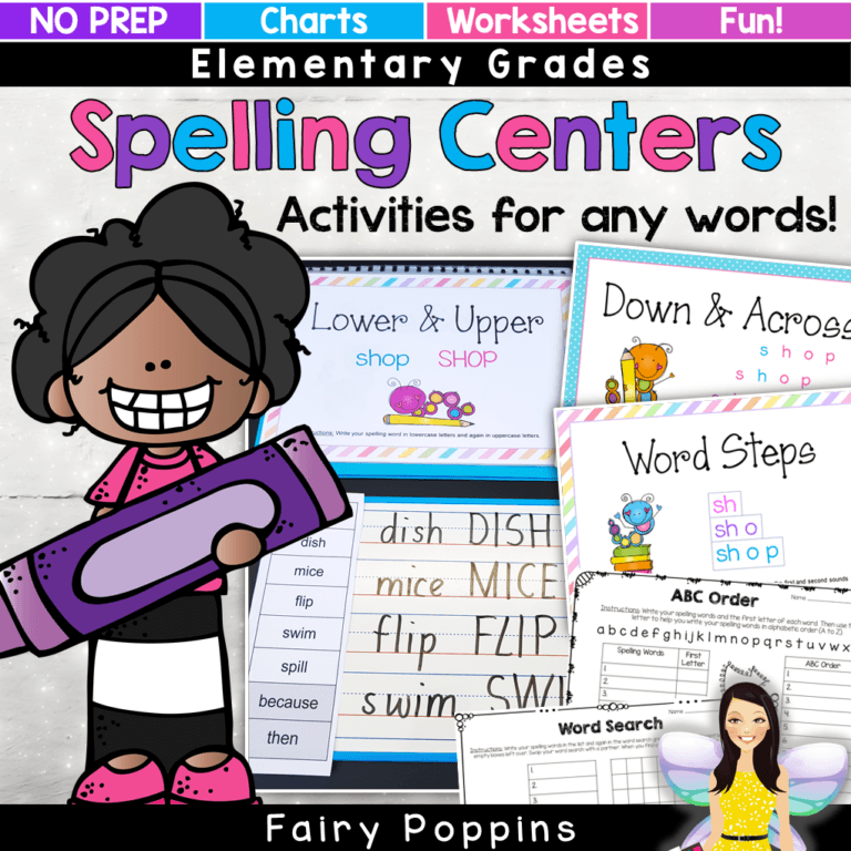 Sight Word & Spelling Games {Editable} - Fairy Poppins
