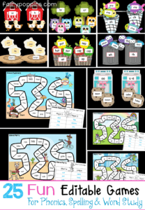 Sight Word & Spelling Games {Editable} - Fairy Poppins