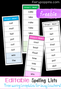 Sight Word & Spelling Games {Editable} - Fairy Poppins