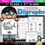 Digraph Clip Cards - Fairy Poppins