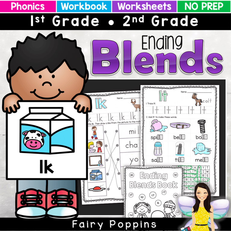 Blends Clip Cards - Fairy Poppins