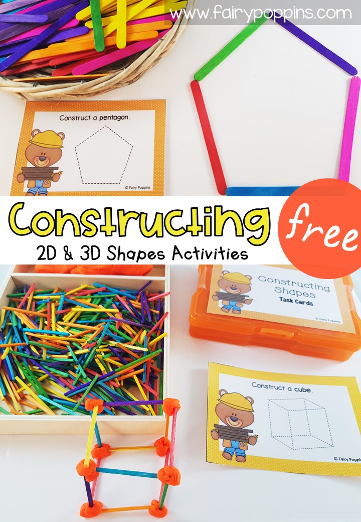Constructing Shapes Activities - Fairy Poppins