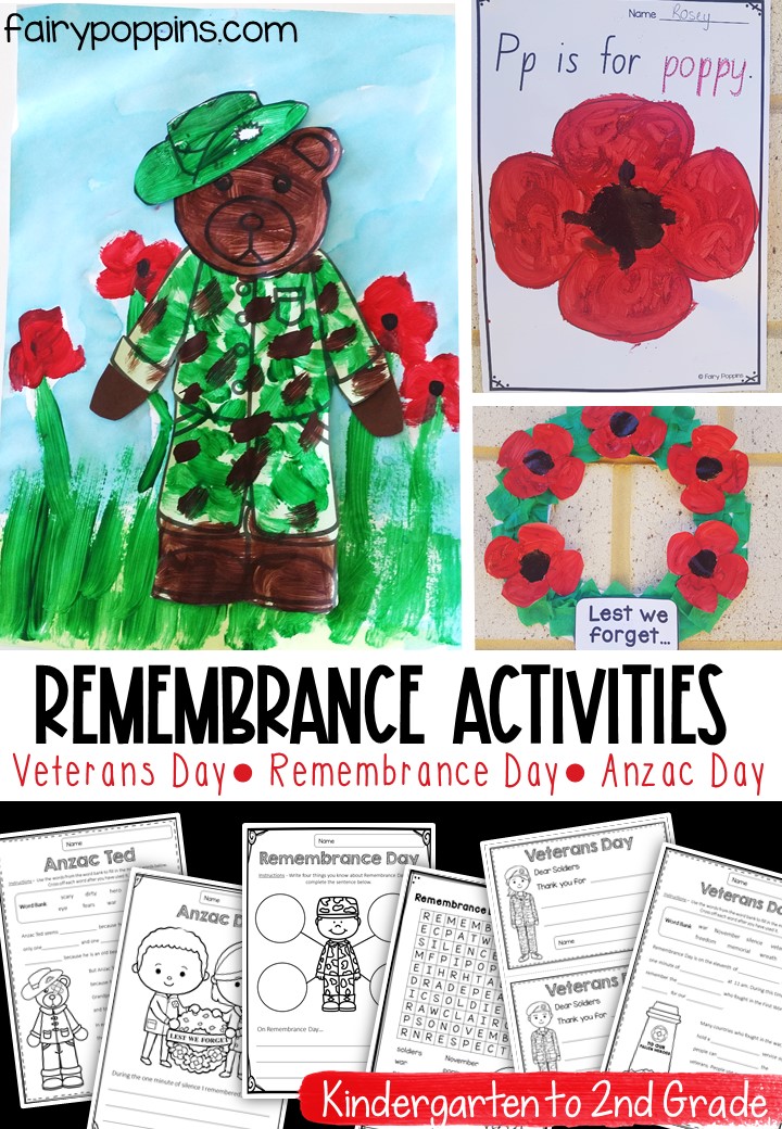 Veterans Day Crafts and Activities for Kids - Fairy Poppins