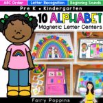 Alphabet Centers and Activities (Magnetic Letters) - Fairy Poppins