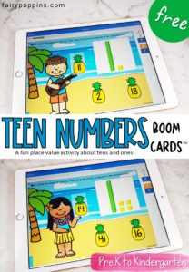 Teen Numbers Boom Cards - Fairy Poppins
