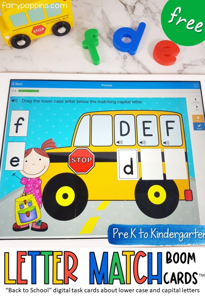 Letter Match Boom Cards - Fairy Poppins