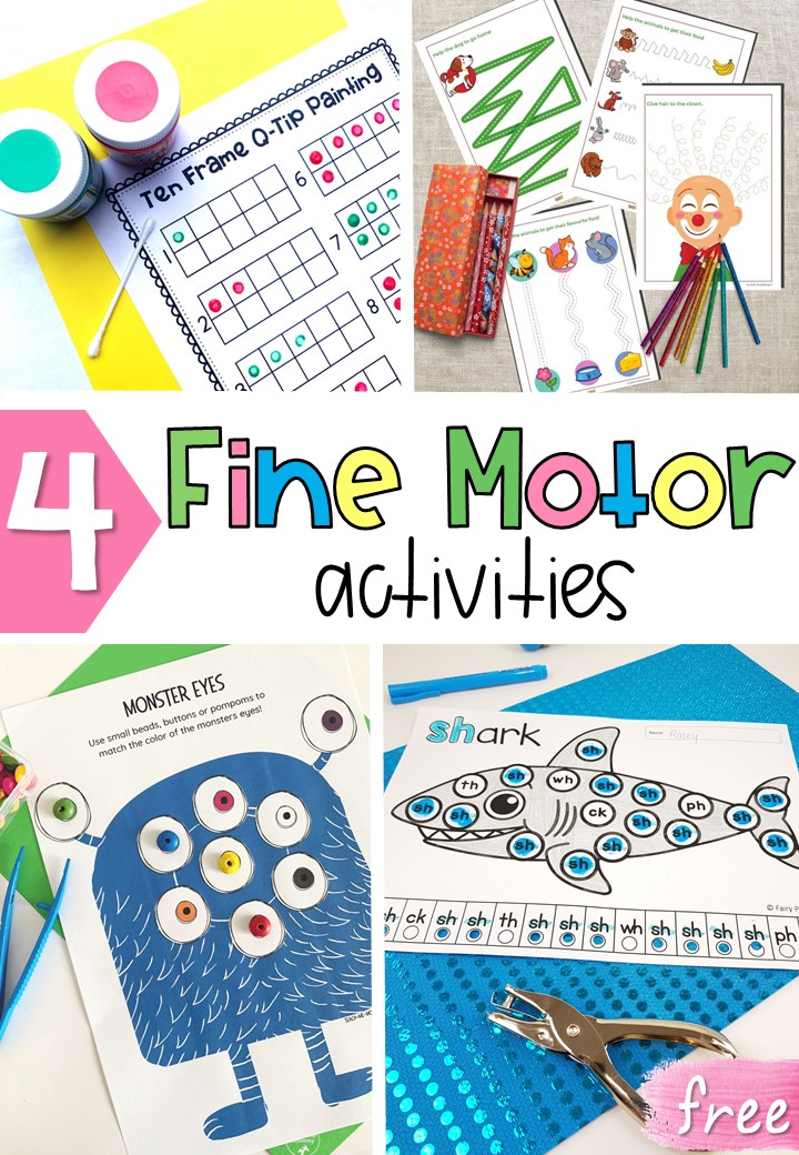 Shark Fine Motor Activities - Fairy Poppins