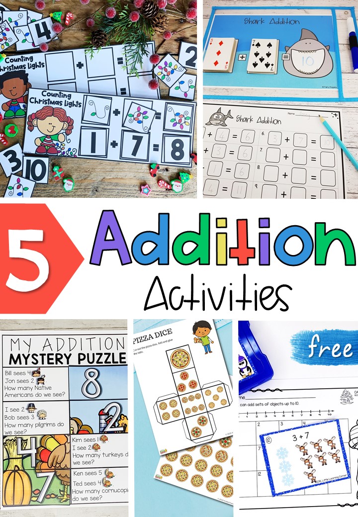 Shark Addition Activities - Fairy Poppins