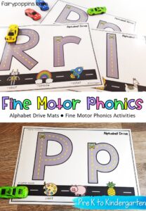 Phonics Fine Motor Activities - Fairy Poppins