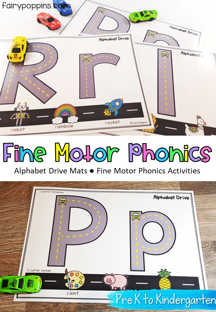 Phonics Fine Motor Activities - Fairy Poppins