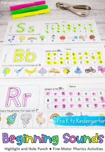 Phonics Fine Motor Activities - Fairy Poppins