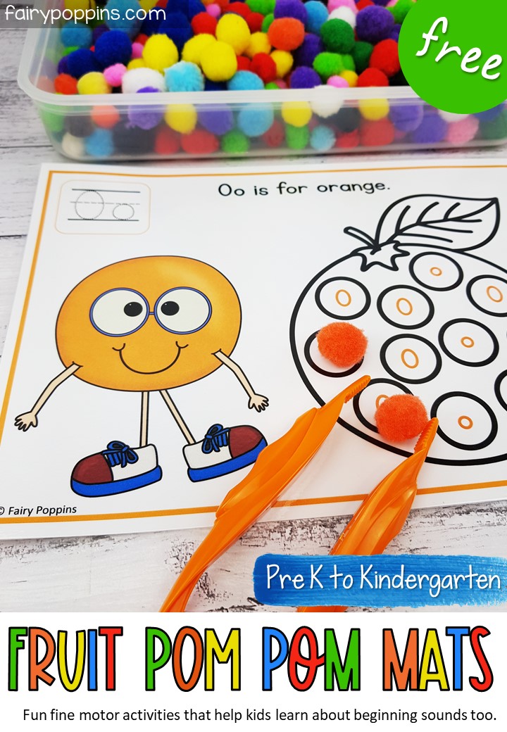 Fruit Pom Pom Mats - Fairy Poppins