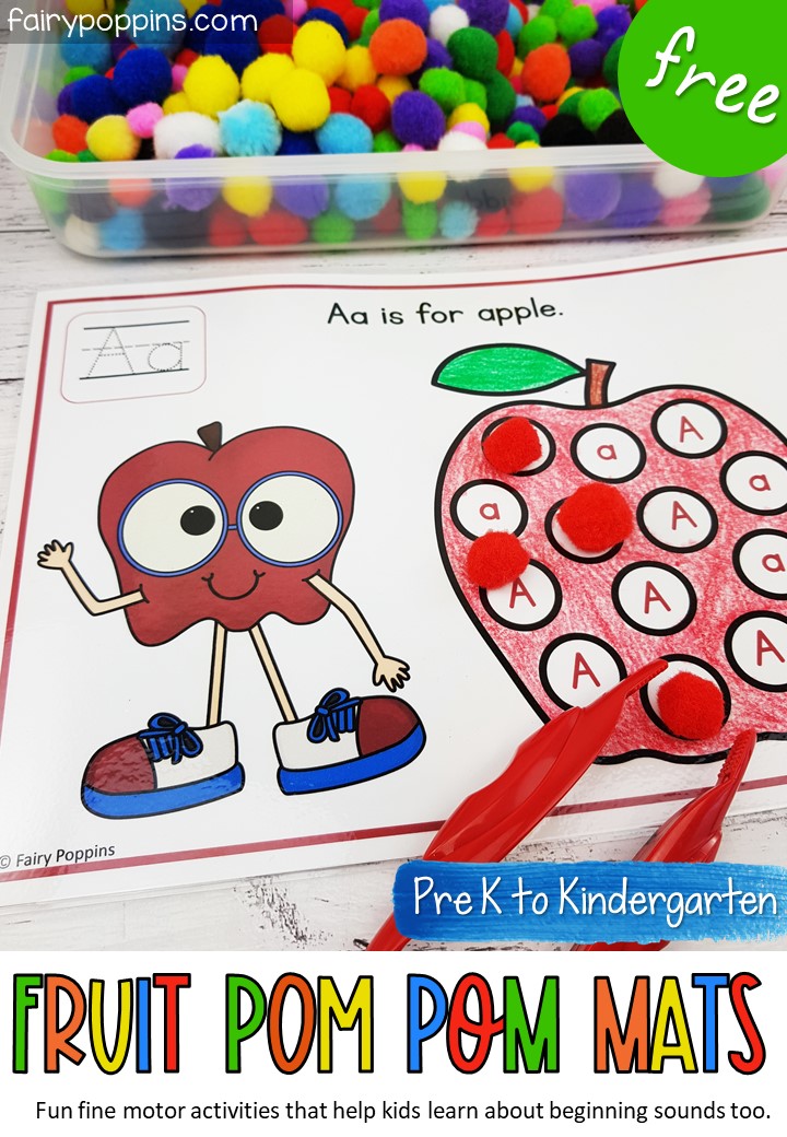 Fruit Pom Pom Mats - Fairy Poppins