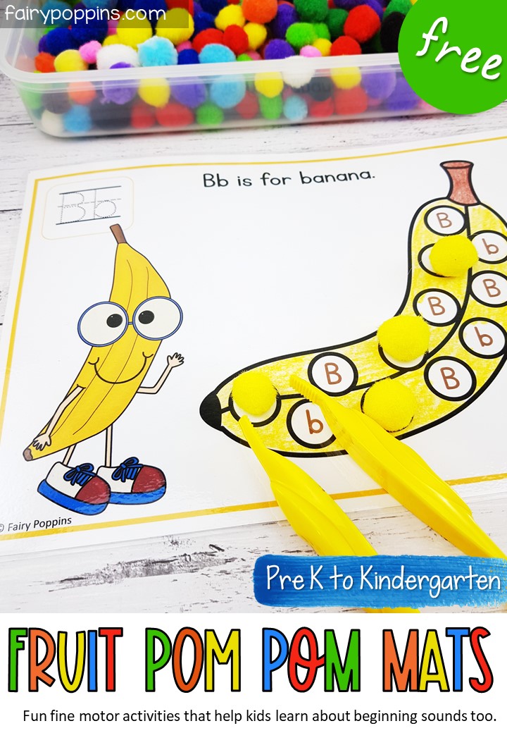 Fruit Pom Pom Mats - Fairy Poppins