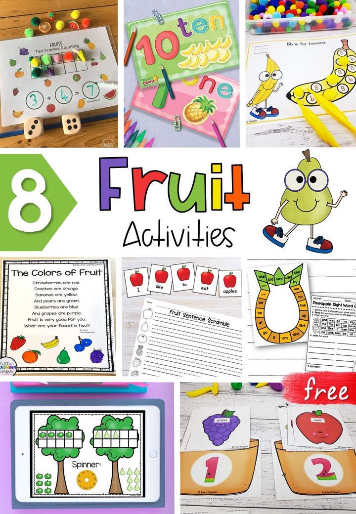 Fruit Syllable Activities - Fairy Poppins