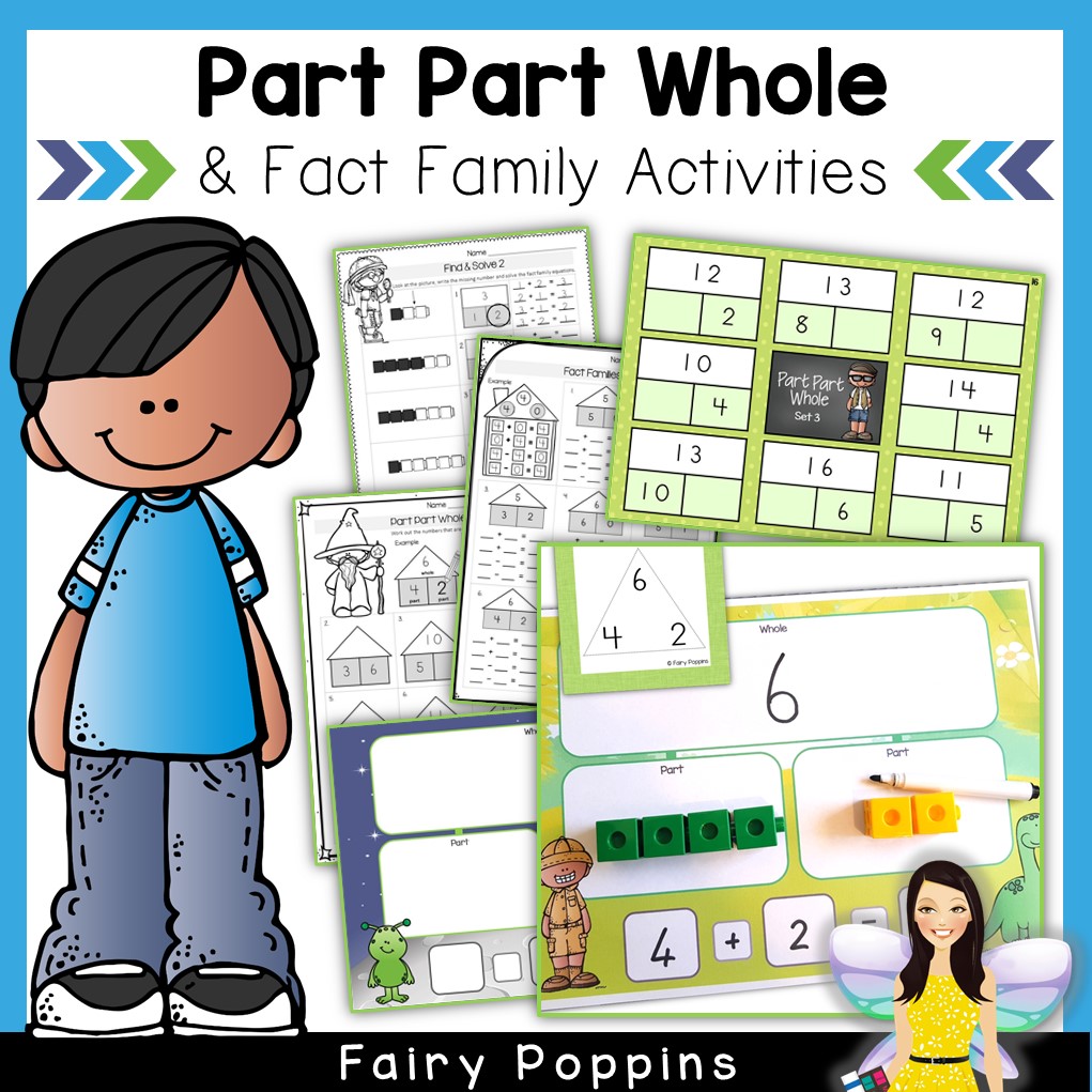 Part Part Whole Activities - Fairy Poppins