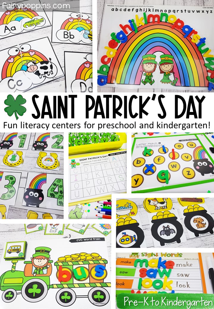 Saint Patrick's Day Syllable Sort - Fairy Poppins