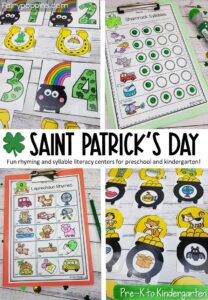 Saint Patrick's Day Literacy Centers - Fairy Poppins