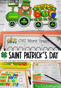 Saint Patrick's Day Literacy Centers - Fairy Poppins