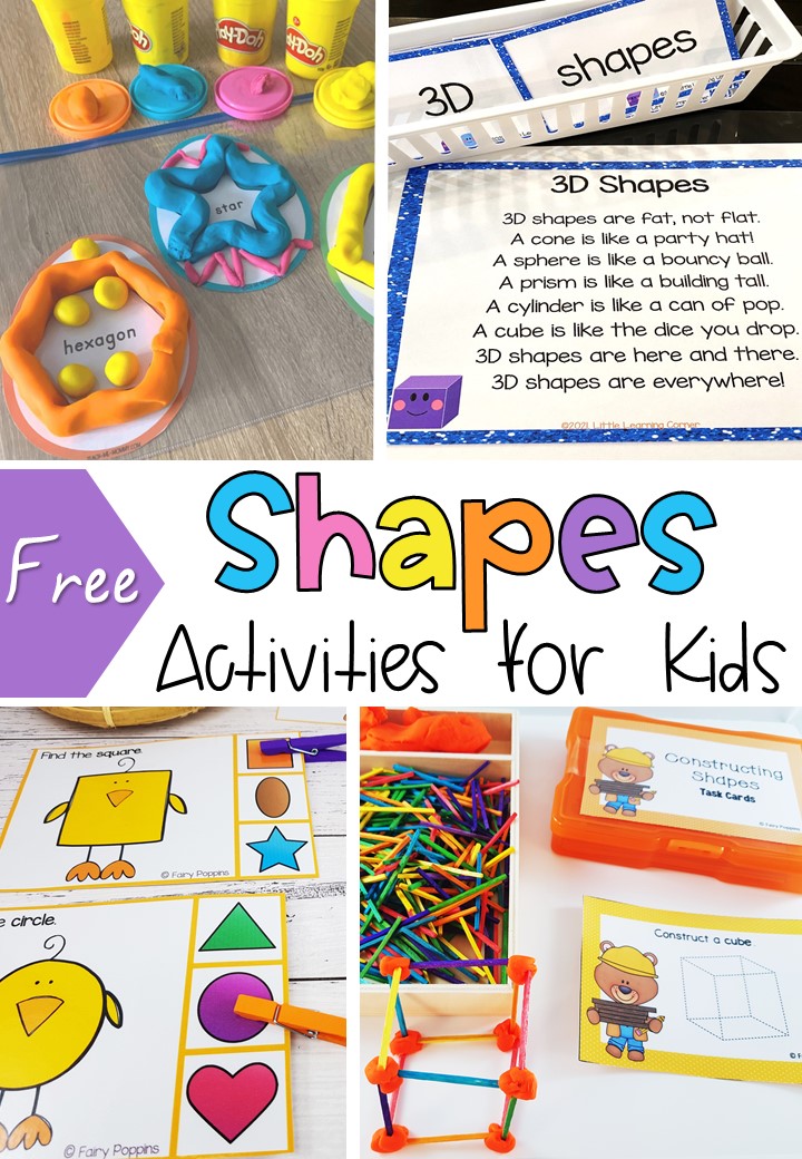 2D Shapes Clip Cards - Fairy Poppins