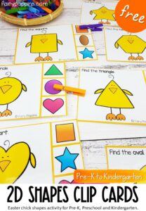 2D Shapes Clip Cards - Fairy Poppins