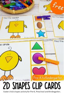 2D Shapes Clip Cards - Fairy Poppins