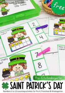 Saint Patrick's Day - Counting Activities - Fairy Poppins