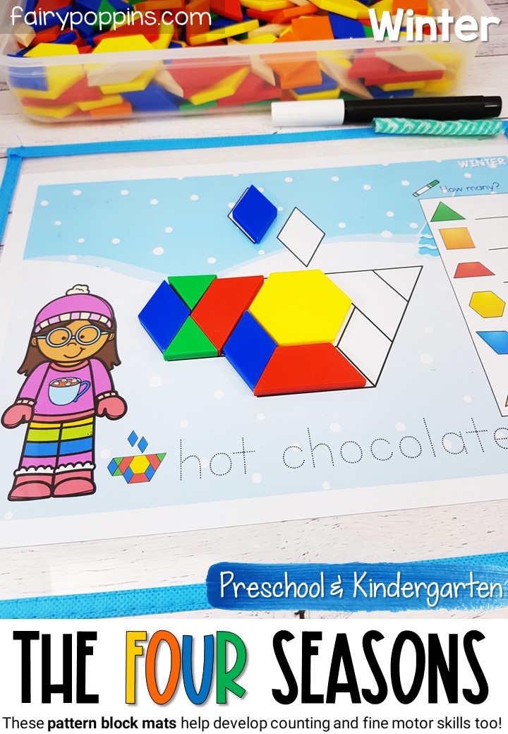 Four Seasons Pattern Block Mats - Fairy Poppins