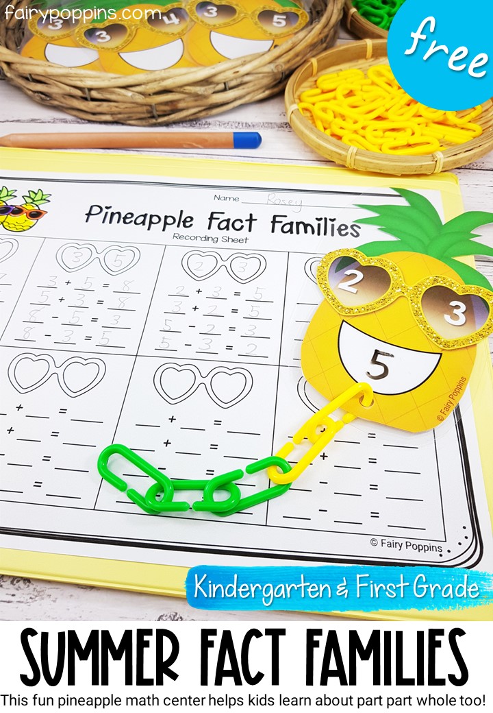 Summer Pineapple Fact Families - Fairy Poppins