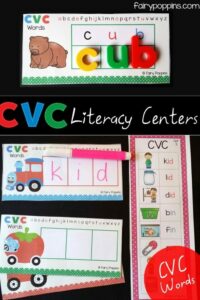 Differentiated CVC Words Activities - Fairy Poppins