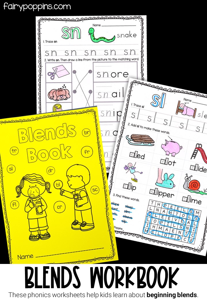 Blends Clip Cards - Fairy Poppins