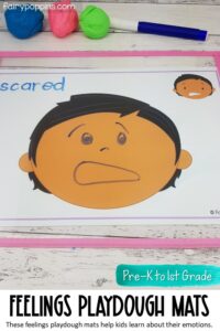 Feelings Playdough Mats for Kids - Fairy Poppins