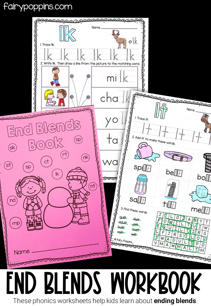 Blends Clip Cards - Fairy Poppins